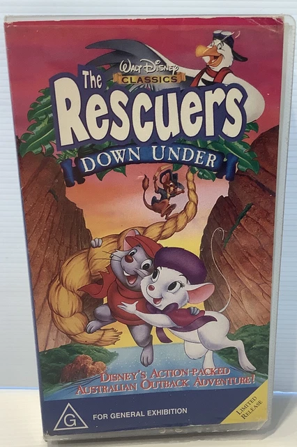 THE RESCUERS DOWN Under VHS Video Walt Disney Classics Rated G $6.14 ...