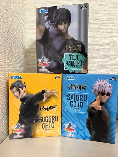 JUJUTSU KAISEN SATORU Gojo Suguru Geto Toji Fushiguro Set di 3 figure ...