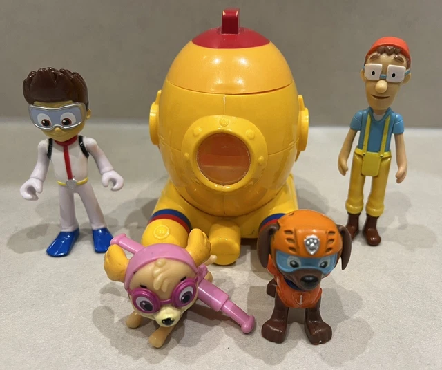 RARE PAW PATROL Captain Turbot & Diving Bell Submarine With Ryder, Zuma ...
