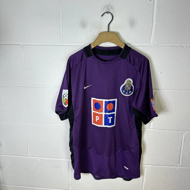 VINTAGE FC PORTO Football Shirt Mens Medium Purple Nike 2003/04 Away ...