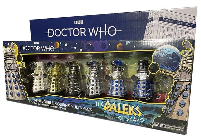 DOCTOR WHO THE Daleks of Skaro 3” Mini Bobble Figurine Figure Set £16. ...