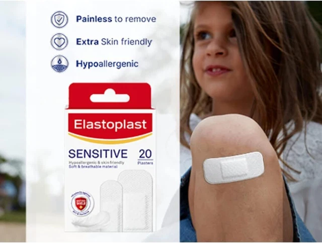 ELASTOPLAST SENSITIVE HYPOALLERGENIC Plasters (20 Plasters), Plasters ...