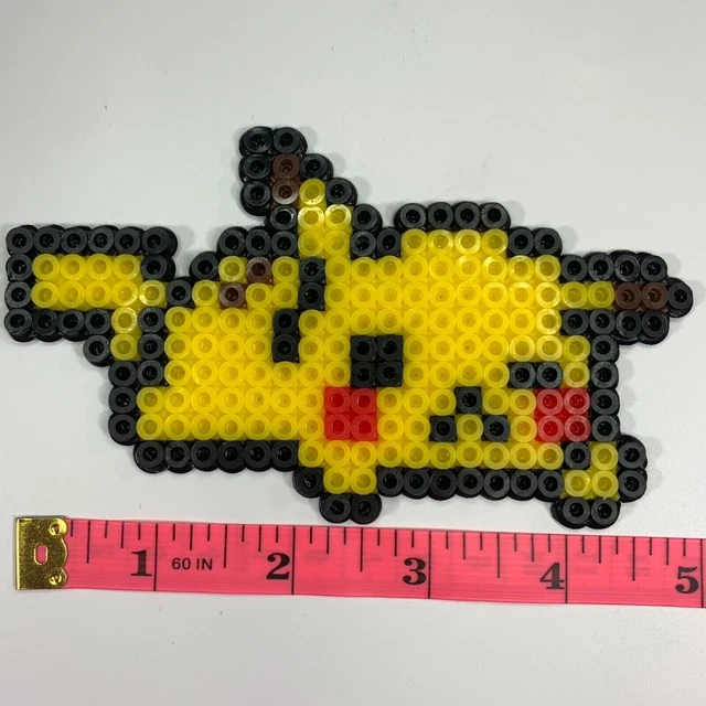PIKACHU POKÉMON PIXEL Art Perler perle rave décoration bureau emo anime ...