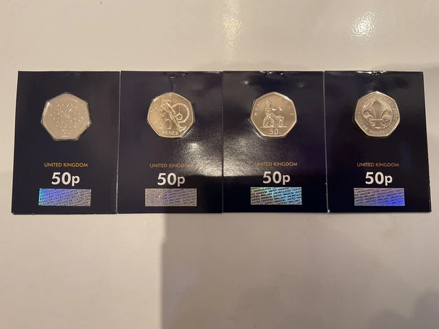 2019 50P X4 coin set, No Kew. Celebrating 50 Years BUNC £14.99 ...