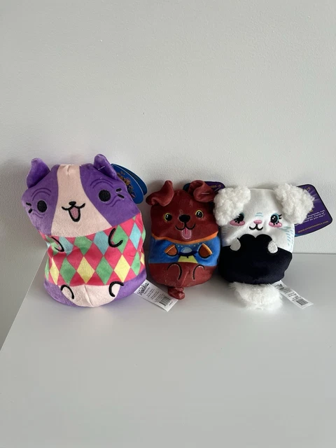BUNDLE DOGS VS Squirls Squirrels and Cats Vs Pickles Beanie Plush Soft ...