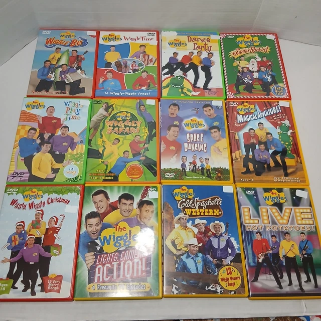 THE WIGGLES DVD Lot (12) Safari, Lights, Space Dancing, Wiggle Party ...