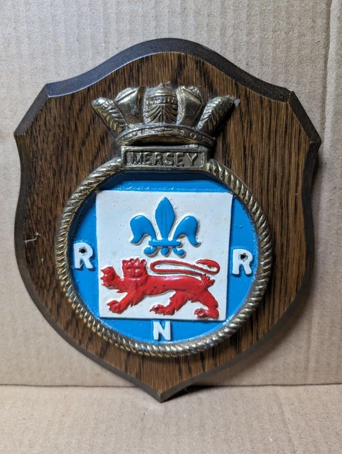 RNR MERSEY ROYAL Naval Reserve Royal Navy Crest Shield Plaque £24.95 ...