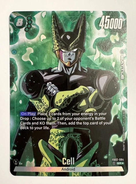 DRAGON BALL SUPER: Fusion World - Cell FB02-084 - Blazing Aura SR Arte Alternativa EUR 117,97 ...
