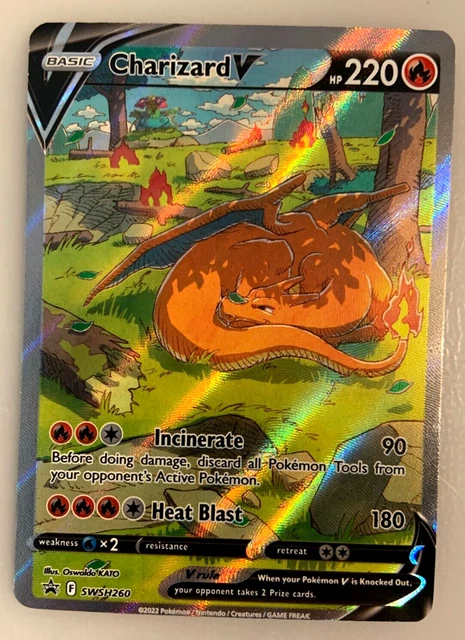 CHARIZARD V SWSH260 Ultra Premium Collection Promo Full Art Pokemon ...