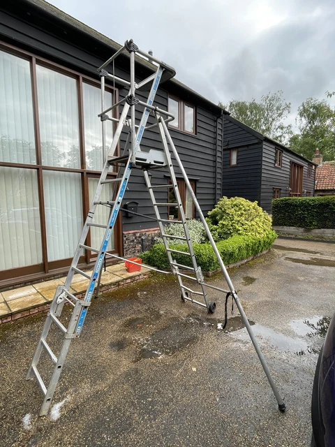 ALUMINIUM 10 STEP Tubesca Sherpascopic platform podium ladder £150.00 ...