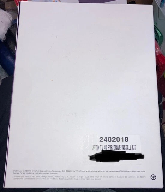 TELUS OPTIK TV 4K PVR Self-Install Kit Fiber TV Alberta & BC 2402018 ...