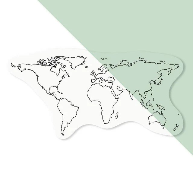 'MAPA DEL MUNDO' Pegatinas Transparentes (DC030938) EUR 7,19 - PicClick FR