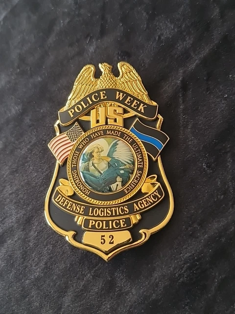 US POLICE BADGE "Defense Logistics Agency" Police Week Hallmark from ...