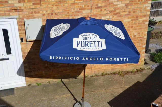 ANGELO PORETTI 2X2M Square Beer Garden Parasol Pub Umbrella Brand New ...