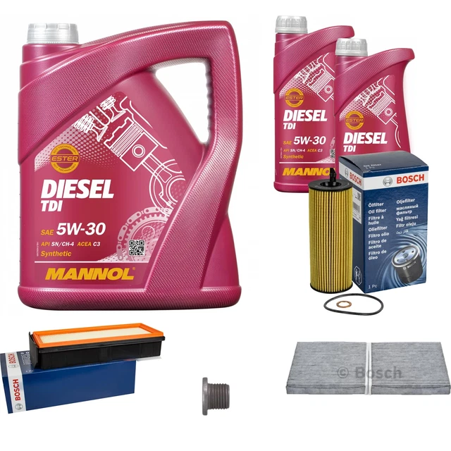 BOSCH INSPECTION SET 6L MANOL Diesel TDI 5W-30 pour BMW série 5 Touring M550d EUR 155,63 ...
