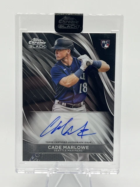 CARTA ROOKIE CADE Marlowe 2024 Topps cromata nera RC AUTO #CBA-CMA ...