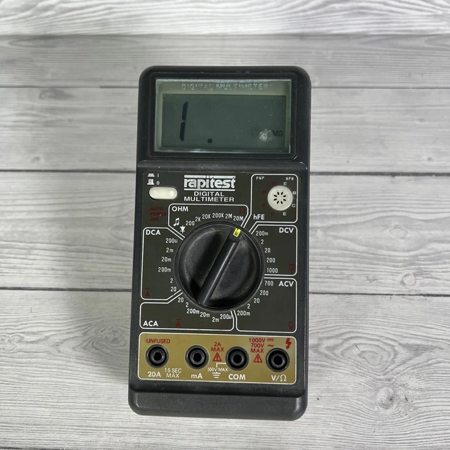RAPITEST DIGITAL MULTIMETER Grey Handheld Tested Working Vintage SA ...