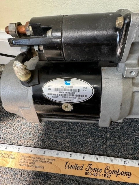 NEW OEM GENUINE Cummins Onan Generator Starter Motor 3103916 24v Made ...