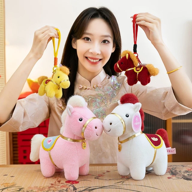 TRADITIONAL STYLE HORSE Plush Toy With Pp Cotton Fill For Collectors ...