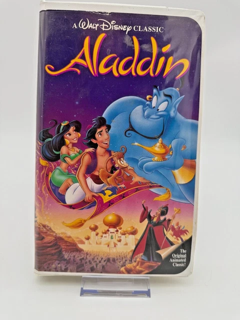 ALADDIN (VHS, 1993)A Walt Disney Classic Aladdin Original VHS Black ...