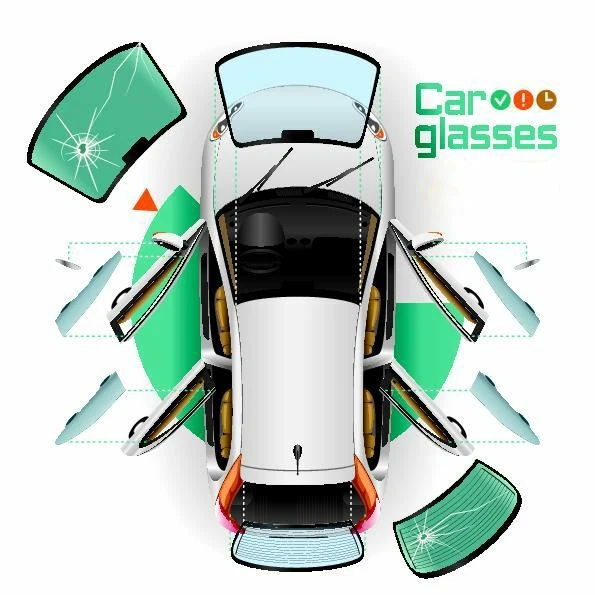 FÜR VW T4 Bus+Pritsche 1990-2003 Windschutzscheibe Frontscheibe Grün ...