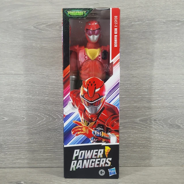 POWER RANGERS BEAST-X Red Ranger Action Figure Beast Morphers Hasbro ...