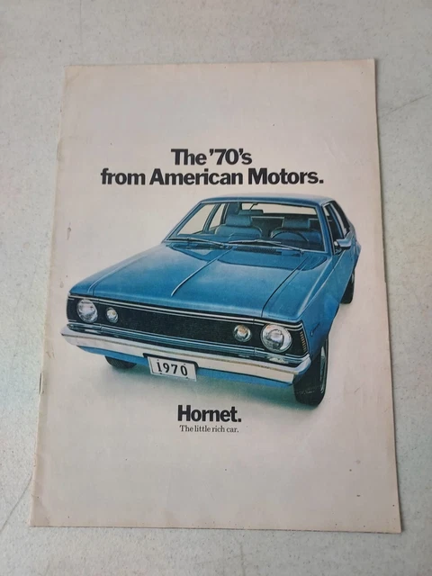 VINTAGE 1970S AMERICAN Motors AMC Models Hornet Car Brochure Catalog 8 ...