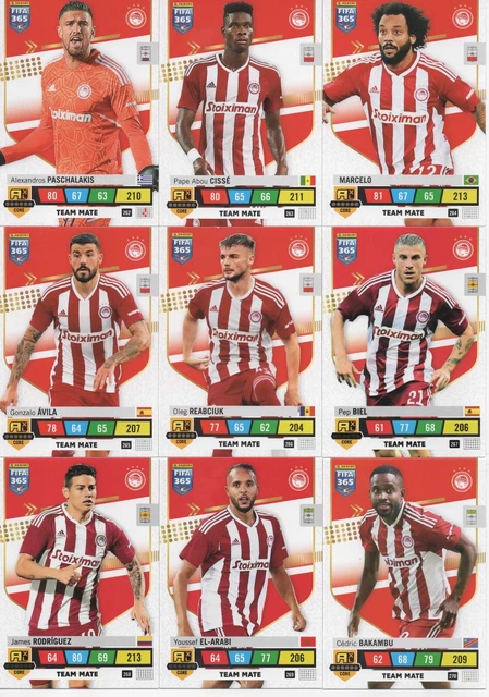 PANINI FIFA 365 Adrenalyn XL 2023 alle 9 Karten Team Olympiacos FC EUR ...