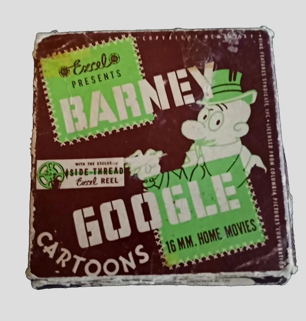 VINTAGE 16MM EXCEL Presents Barney Google Cartoons "Barney And Spark ...