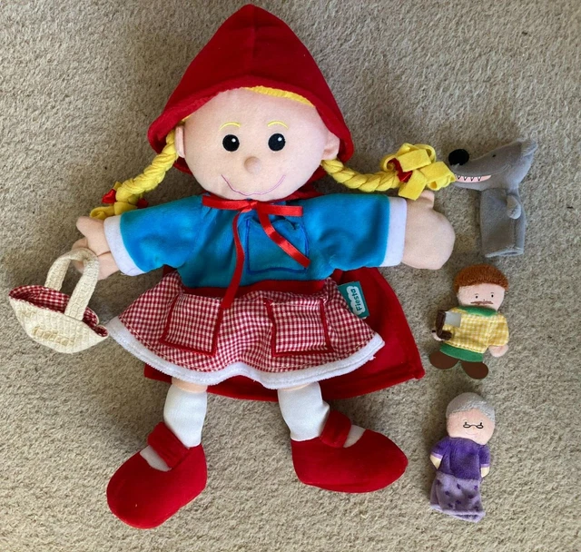 LITTLE RED RIDING Hood Fairytale Story Hand & Finger Puppet Set (Fiesta ...