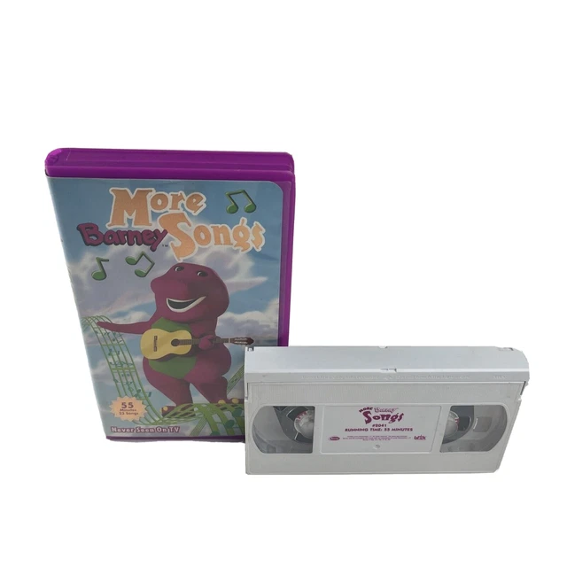 BARNEY & FRIENDS More Songs VHS Video Tape RARE Sing Along Songs 55 Min ...