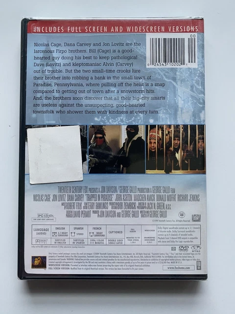 *SEALED* TRAPPED IN Paradise DVD Christmas Comedy Nicolas Cage Jon ...