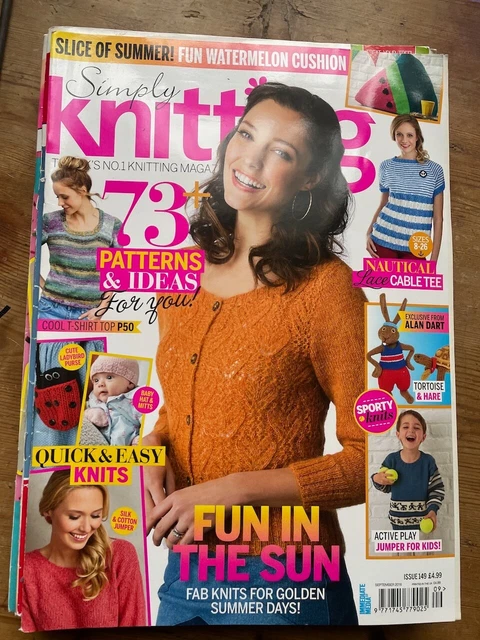 SIMPLY KNITTING MAGAZINE - Issue 149 - Fun in the Sun - Sept 2016 £1.00 ...