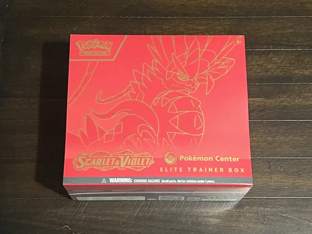 SCARLET AND VIOLET Pokemon Center Elite Trainer Box Koraidon ETB New ...
