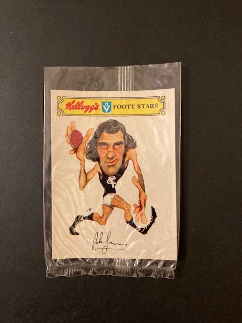 KELLOGGS FOOTY STICKERS 1974 Peter , percy Jones, in bag $45.00 ...