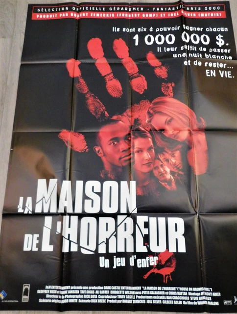 LA MAISON DE l'Horreur Affiche ORIGINALE Poster 120x160cm 47"63" 1999 V ...