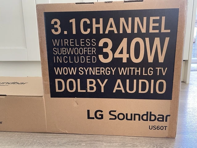 LG US60T 3.1 Wireless Soundbar with Subwoofer, 340W £156.71 - PicClick UK