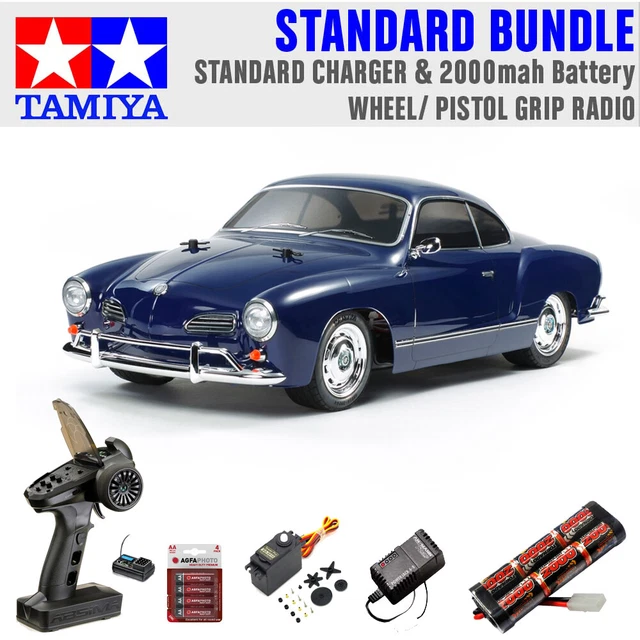 TAMIYA 58677 VOLKSWAGEN Karmann Ghia (M-06) 1:10 RC Standard Wheel ...