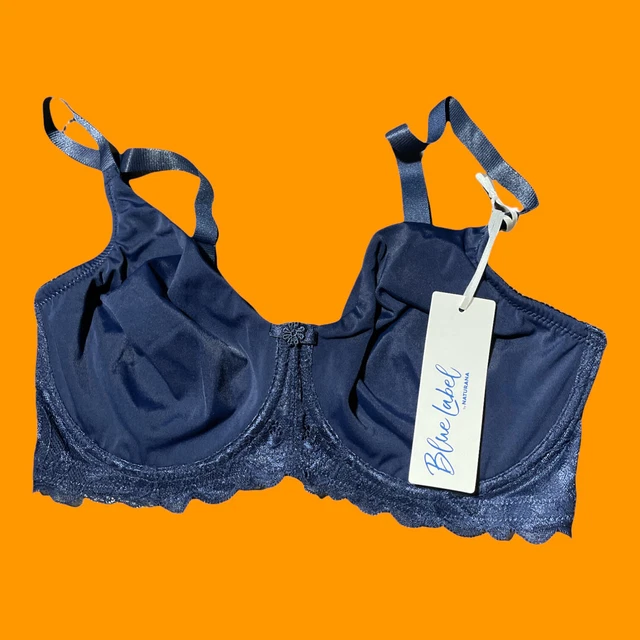 NATURANA BLUE LABEL Bra Womens Soft Cup Bra Blue 34DD £18.00 - PicClick UK