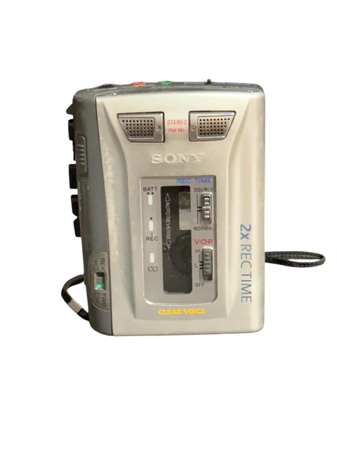 RARE VINTAGE SONY TCS-60 Personal Cassette Tape Player /Recorder £20.00 - PicClick UK