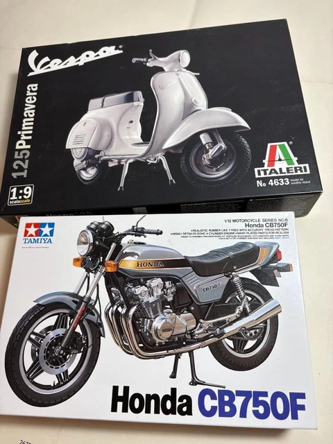 MOTORCYCLE MODEL KIT Honda CB750F 1979 Tamiya No14006 1/12 & Italeri ...