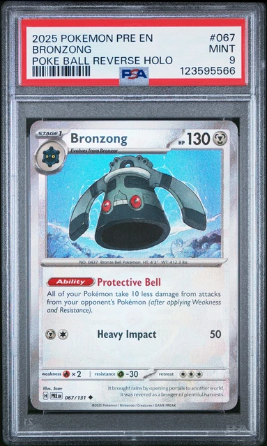 2025 POKEMON PRE En-Prismatic Evolutions Poke Ball Reverse Holo ...