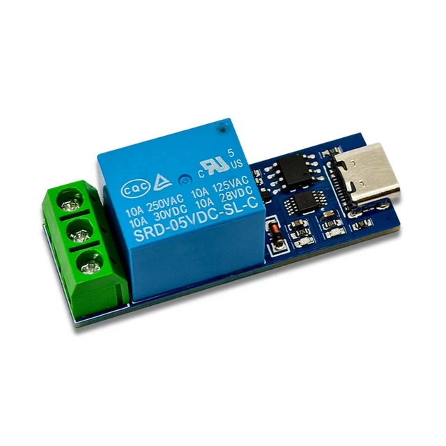 DC USB RELAY Module TYPE-C Interface with Overcurrent Support ...