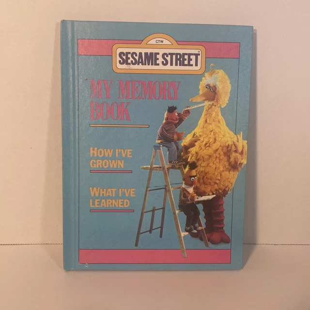 VINTAGE SESAME STREET My Memory Book Unused 1983 Matte Hardcover Baby £ ...