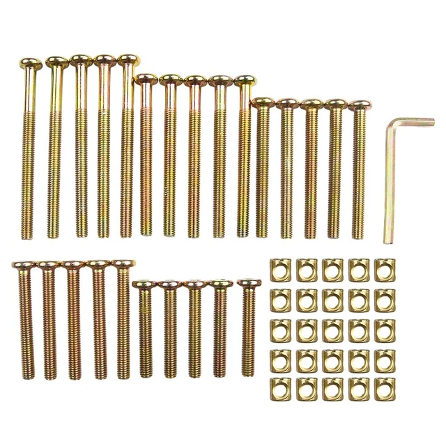 BOULONS ET ÉCROUS M6 en métal galvanisé de haute qualité résistants à la r EUR 18,43 - PicClick FR