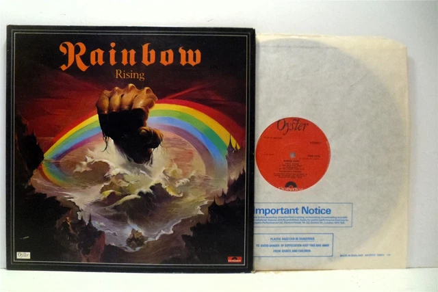 BLACKMORE'S RAINBOW RAINBOW rising LP EX/VG+, 2490 137, vinyl, album ...