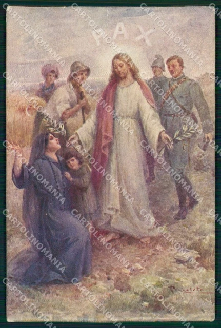 WW1 WWI PROPAGANDA Pace Pax Soldati Pizzolato cartolina XB5695 EUR 10 ...