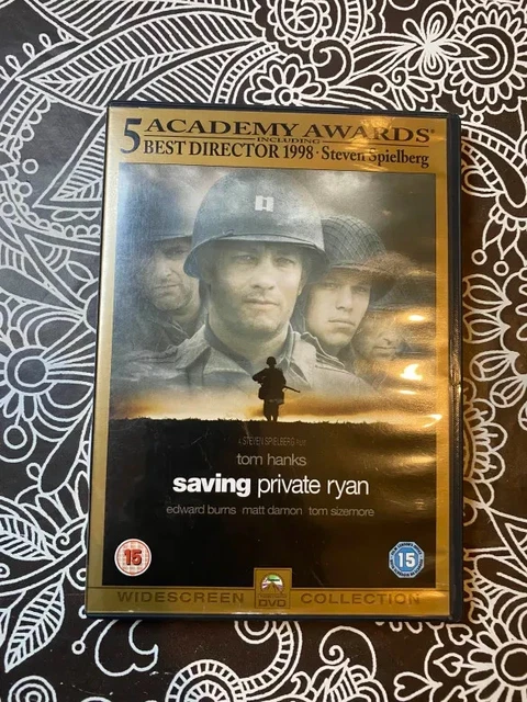 SAVING PRIVATE RYAN (DVD, 2000) Tom Hanks Spielberg War Film VGC UK £2. ...