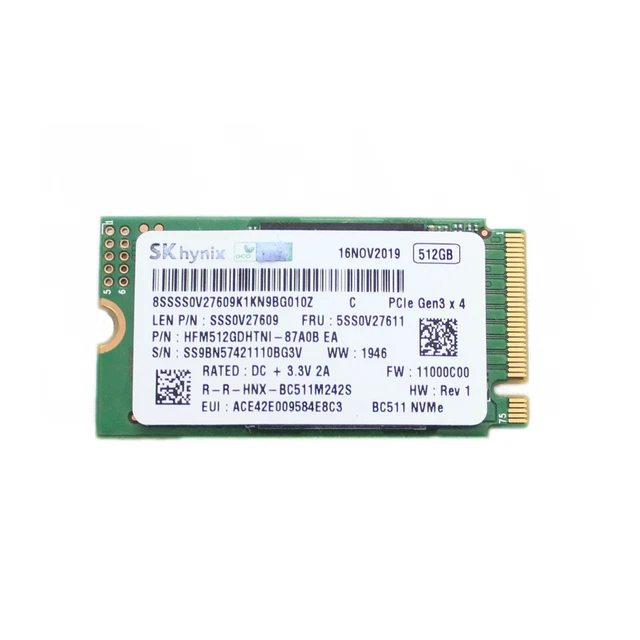 SSD SK HYNIX BC511 512GB PCIe Gen3x4 M.2 2242 HFM512GDHTNI-87A0B Usado ...