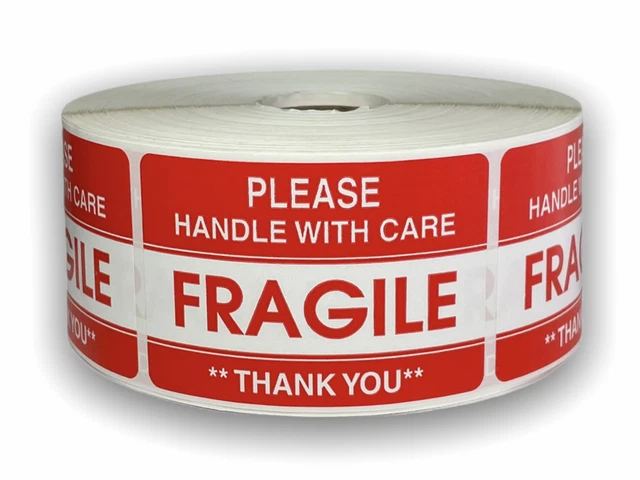 PLEASE FRAGILE HANDLING Shipping Caution Warning Labels (2"x3", 500 ...